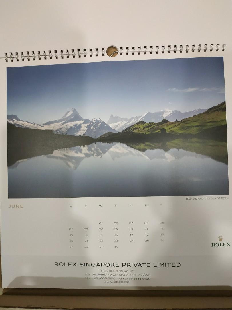 Rolex calendar 2022, Luxury, Accessories on Carousell