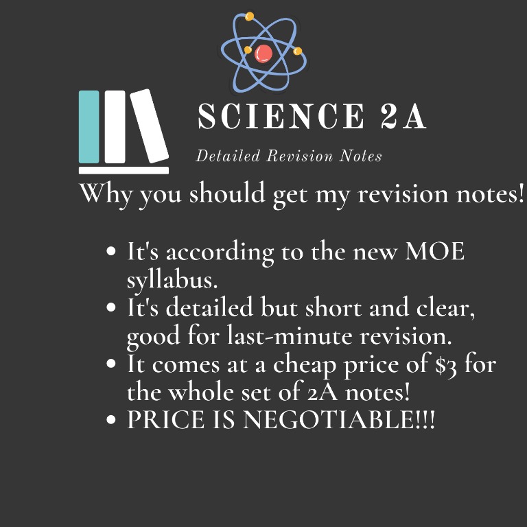 S2 SCIENCE NOTES 2A (NEW SYLLABUS), Hobbies & Toys, Books & Magazines ...