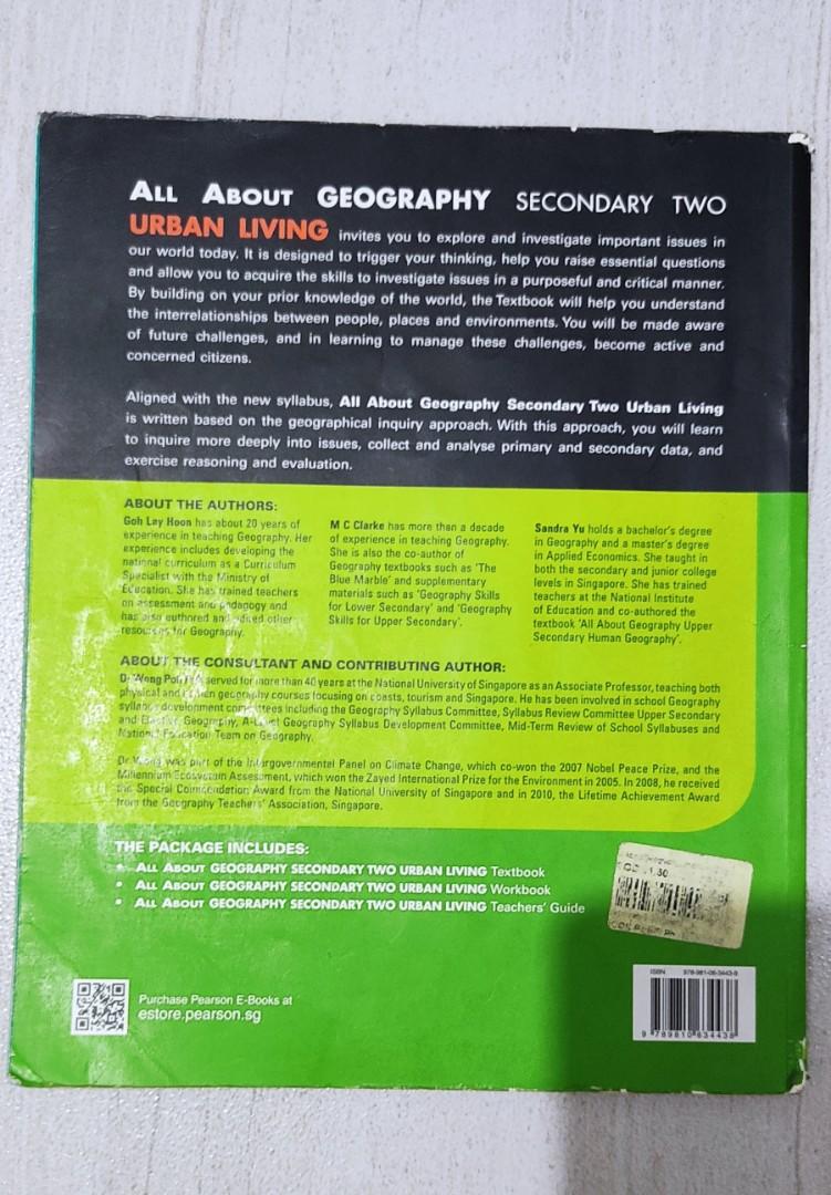Sec 2 Geography TextBook All About Geography Urban Living, Hobbies ...