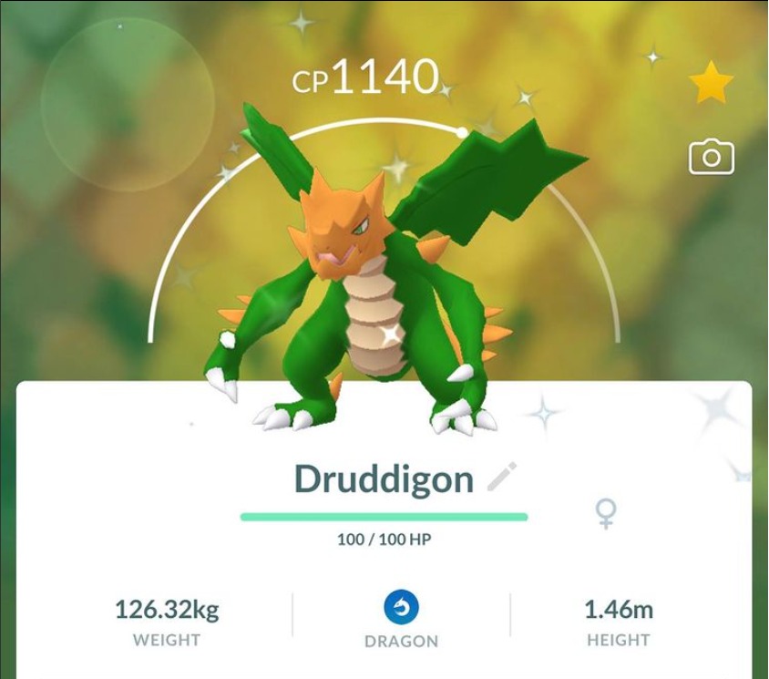 SHINY DRUDDIGON Pokemon Go, Video Gaming, Video Games, Others on Carousell