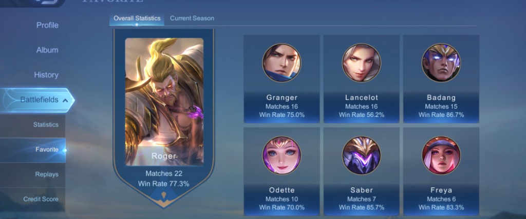 High win rate Mobile legends account, Video Gaming, Gaming Accessories ...