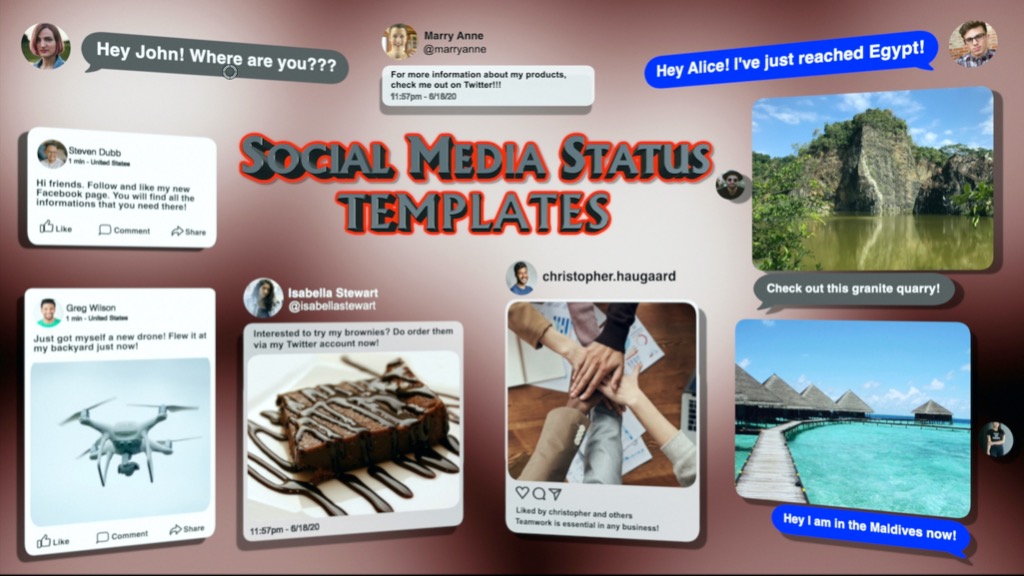 Social Media Status Templates, Computers & Tech, Parts & Accessories ...
