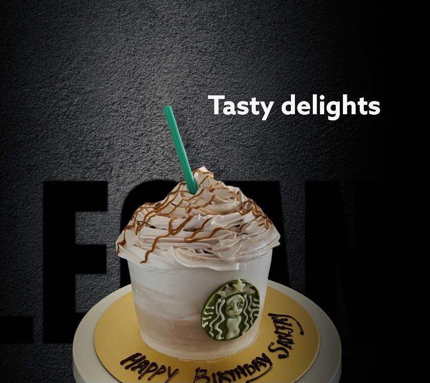 Starbucks cake,mini Starbucks cake,biscoff cake,mini birthday cake ...