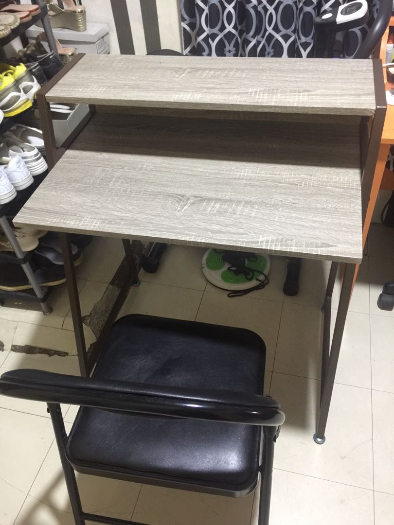 Study/ Computer table with chair, Furniture & Home Living, Office ...