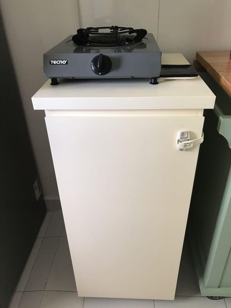 Techno single portable stove with customized cabinet for gas tank ...