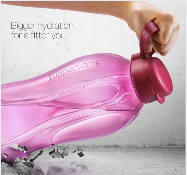 Tupperware 2L purple bottle, Furniture & Home Living, Kitchenware ...