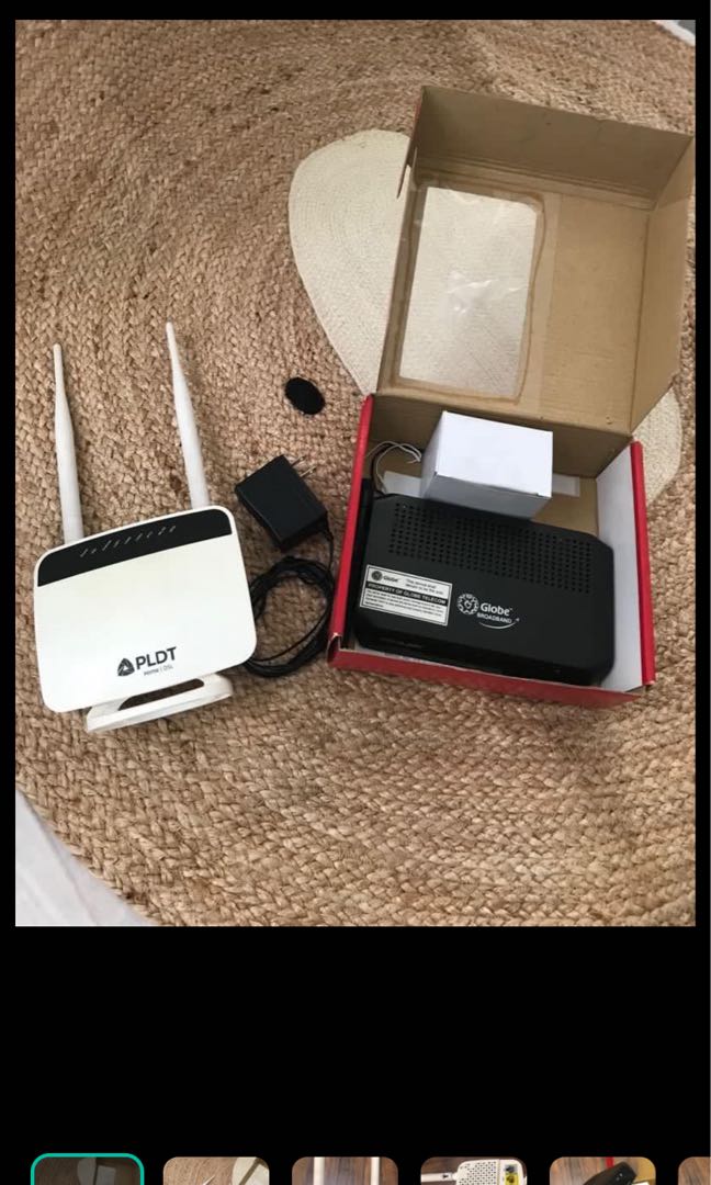 Two (2) WIFI routers - 1 globe 1 pldt, Computers & Tech, Parts ...