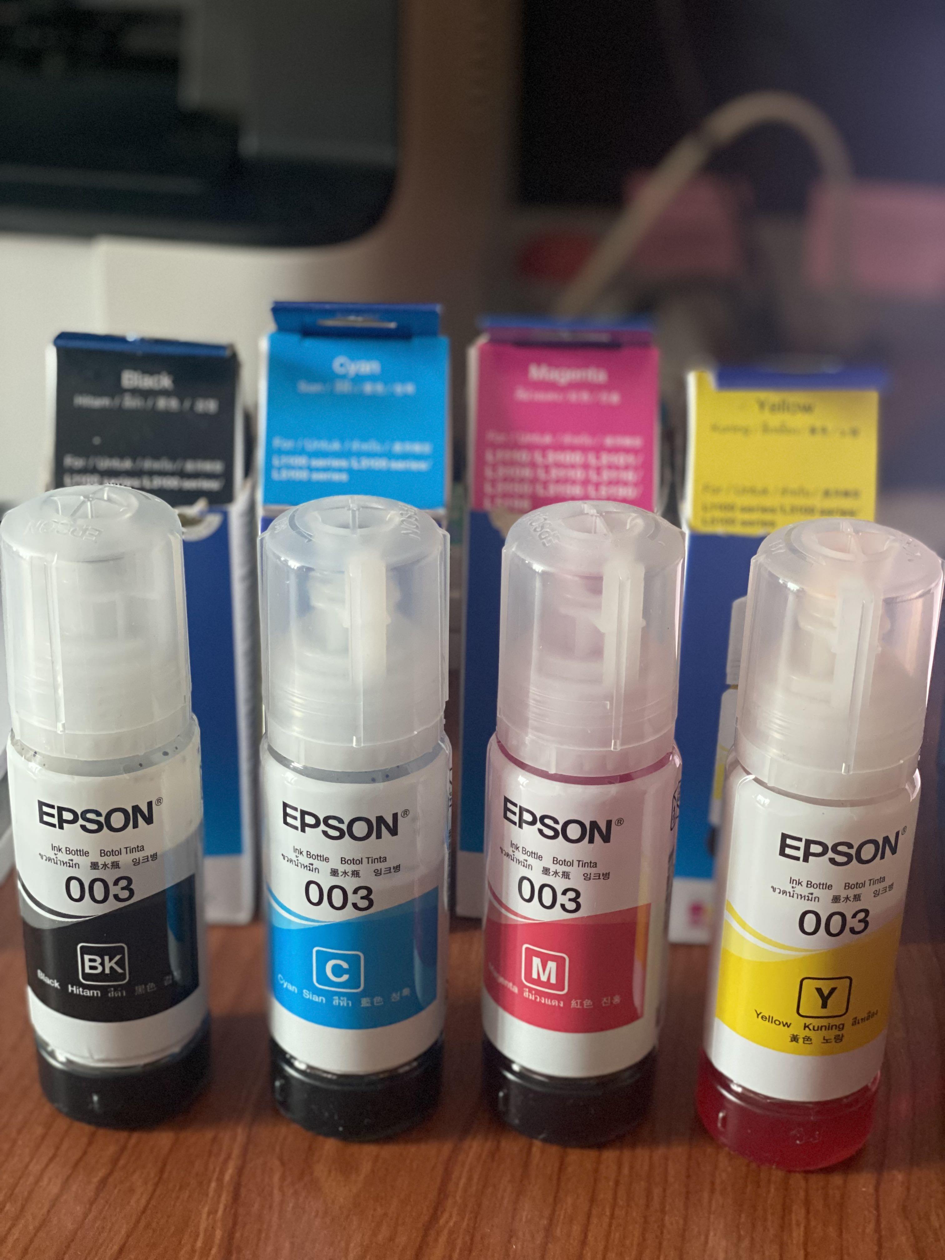 Used Epson 003 ink refills 4colors for $15 , Computers & Tech, Printers ...