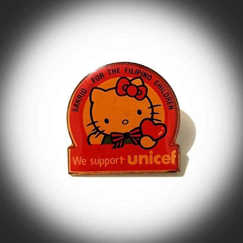 Vintage 1994 Hello Kitty pin Sanrio Unicef extremely rare, Hobbies ...