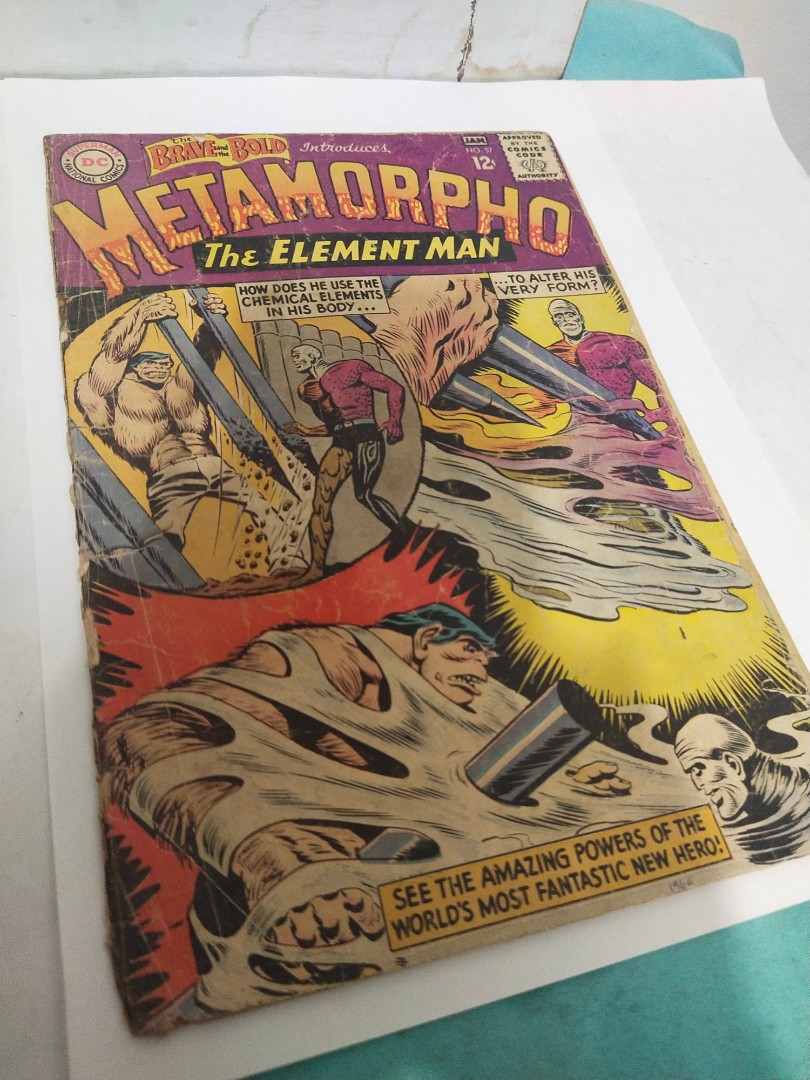 vintage comics "Introducing METAMORPHO---The Element Man!"/DC/1964/Very ...