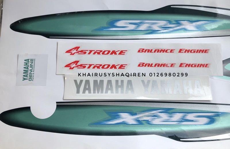 Yamaha SRX Original Bodyset Sticker Green NEW, Auto Accessories on ...