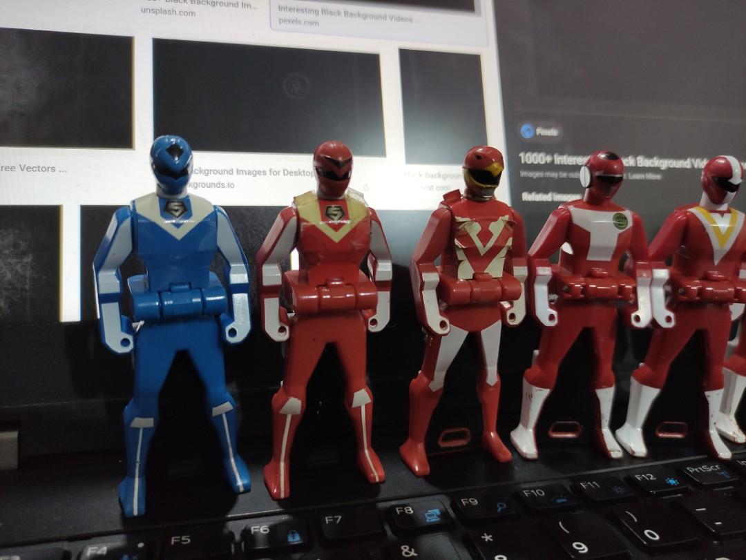 7pcs Gokaiger Sentai Ranger Keys Figure Set (maskman,jetman,turboranger ...