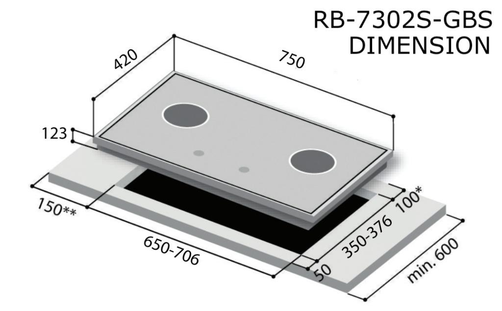 [ RINNAI] BUNDLE PROMO! LIMITED TIME OFFER RINNAI COOKER HOOD AND HOB RH-S329-PBR + RB-7302S-GBS ...