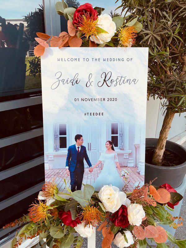 A2 Custom Welcome Board with Photo, Hobbies & Toys, Stationery & Craft ...