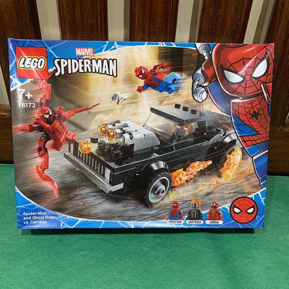 AUTHENTIC Lego 76173 Spider-man and Ghost Rider vs Carnage, Hobbies ...