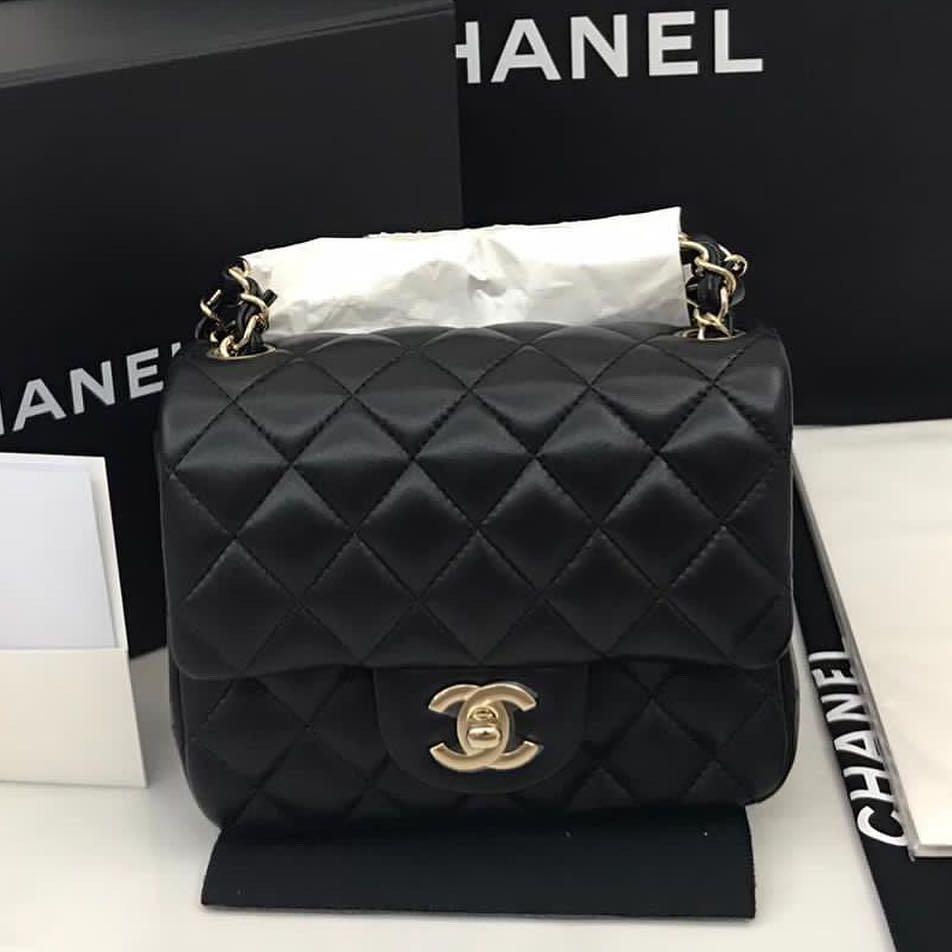 Chanel mini square, Luxury, Bags & Wallets on Carousell