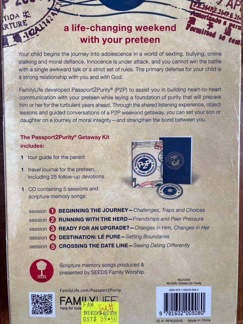 Christian Passport to Purity set for preteen, Books & Stationery ...