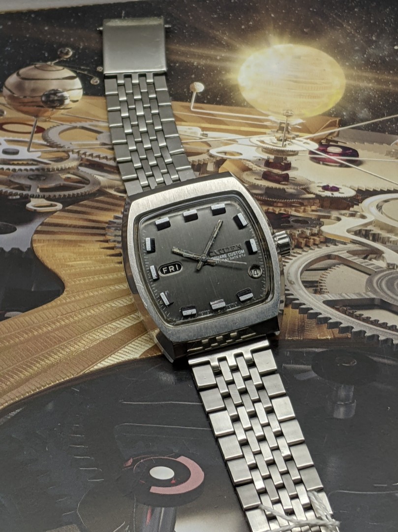 CITIZEN SQUARE CUSTOM AUTO DATE 27 JEWELS AUTOMATIC 1969's, Luxury ...