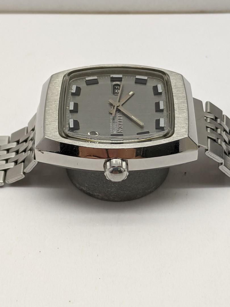 CITIZEN SQUARE CUSTOM AUTO DATE 27 JEWELS AUTOMATIC 1969's, Luxury ...