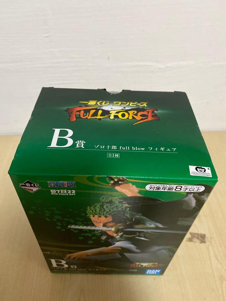 Full force Zoro B prize one piece, Hobbies & Toys, Toys & Games on ...