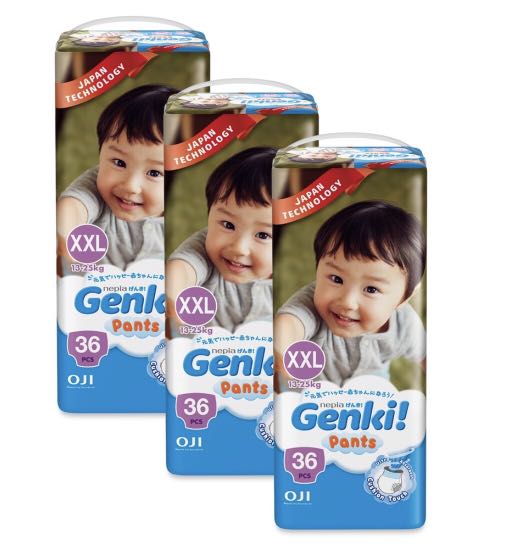 Genki Diaper Pants XXL 13kg above, Babies & Kids, Bathing & Changing ...