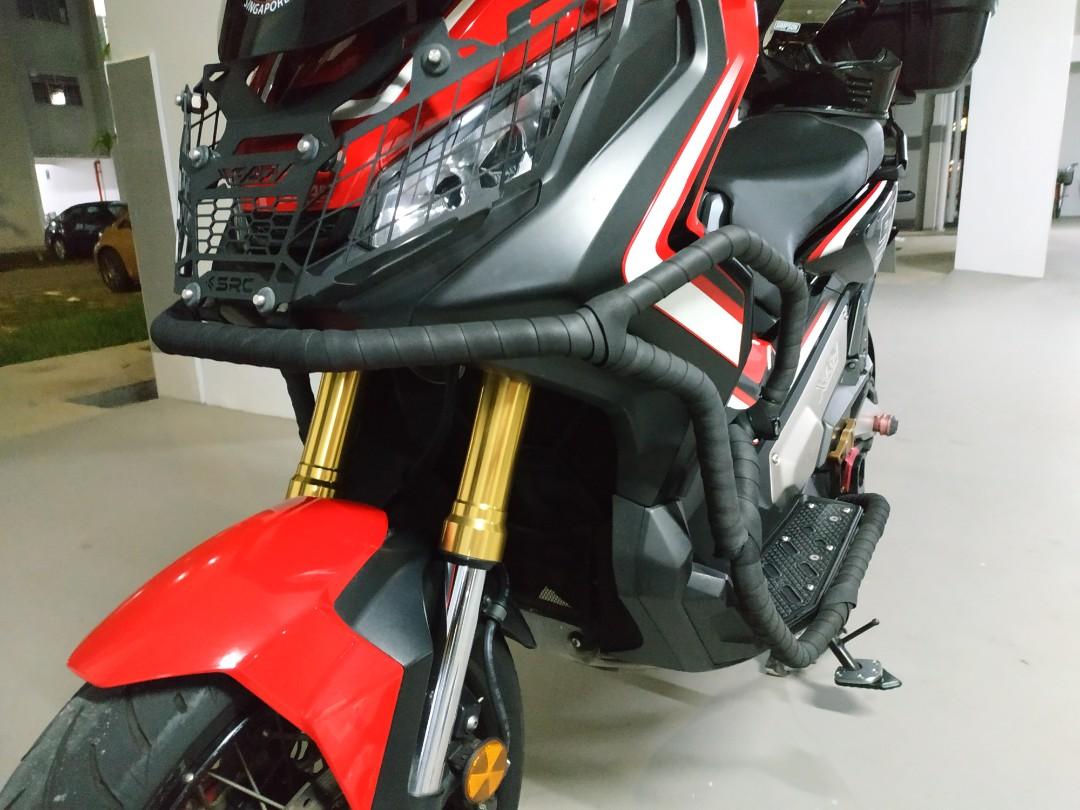 Honda Xadv Crash Bar Wrapping Full Black, Motorcycles, Motorcycle ...