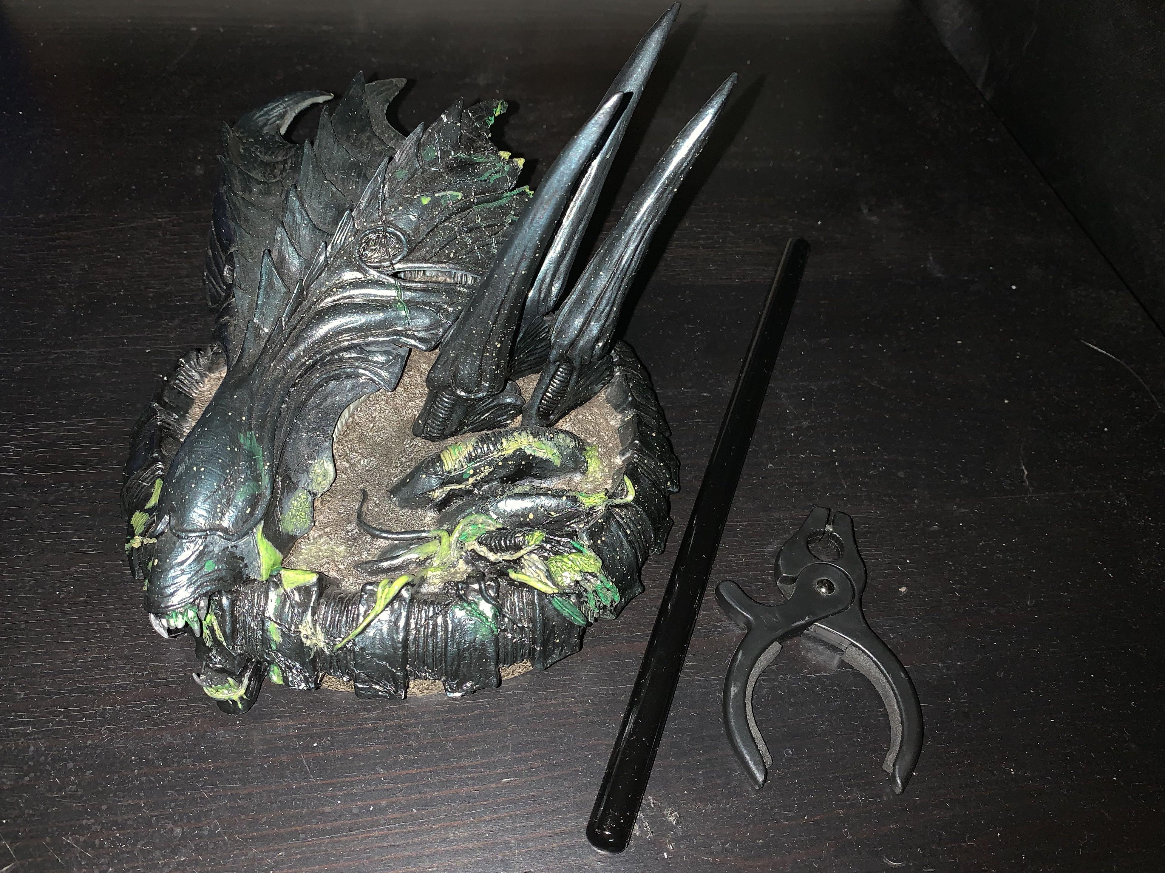 hottoys 異形后 alien queen 地台 alien vs predators scar celtic ancient shf ...