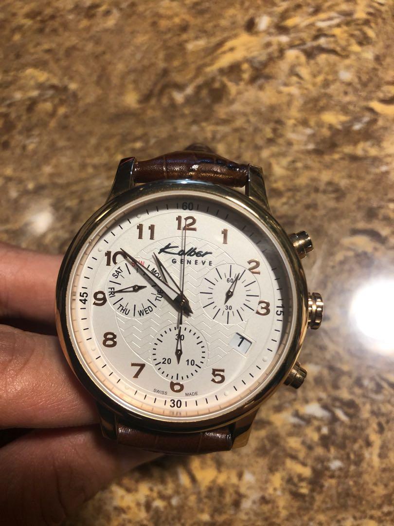 Kolber Geneve Swiss, Men's Fashion, Watches & Accessories, Watches on ...