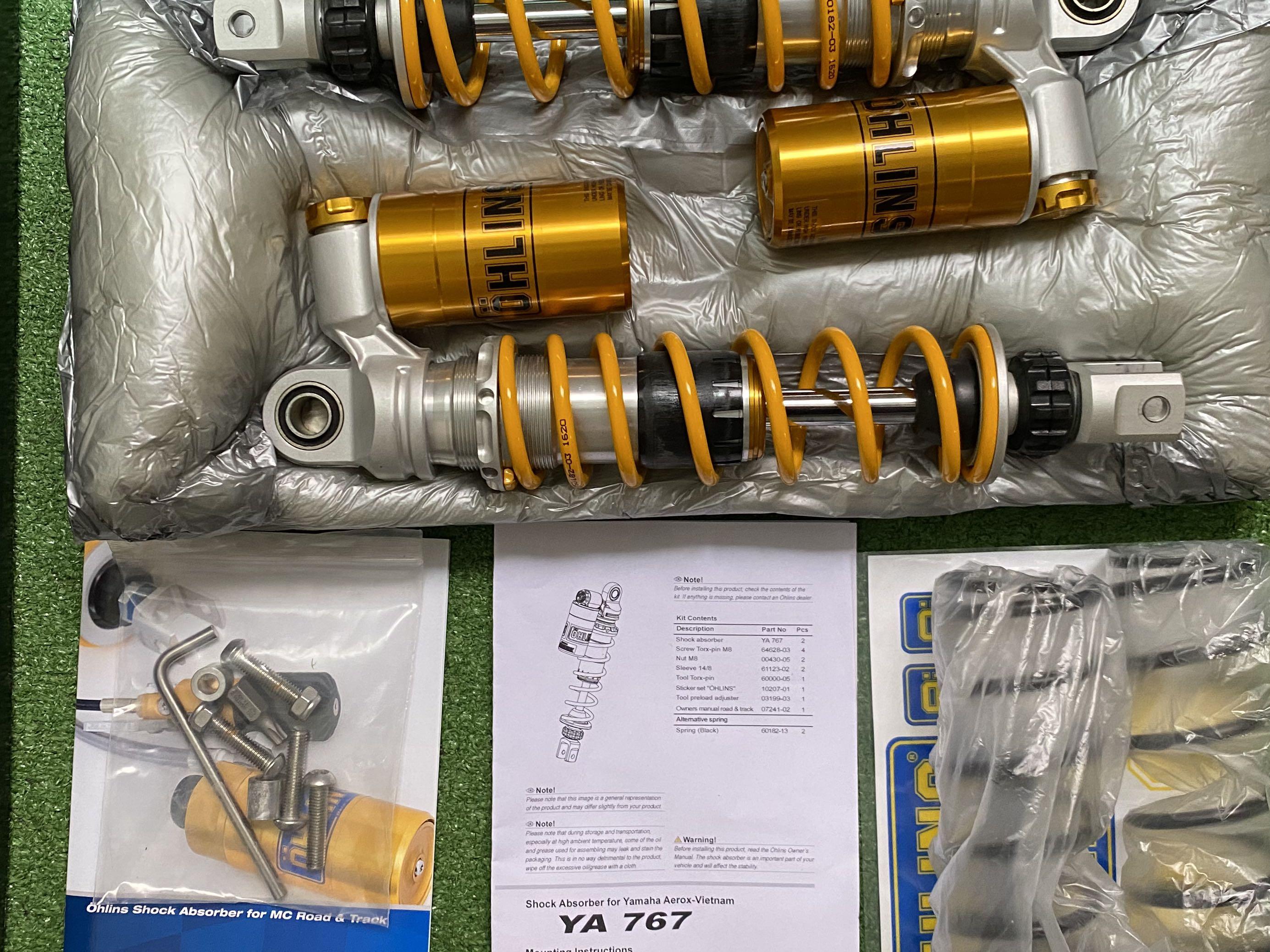 Ohlins YA 767 Aerox suspension, Motorcycles, Motorcycle Accessories on ...