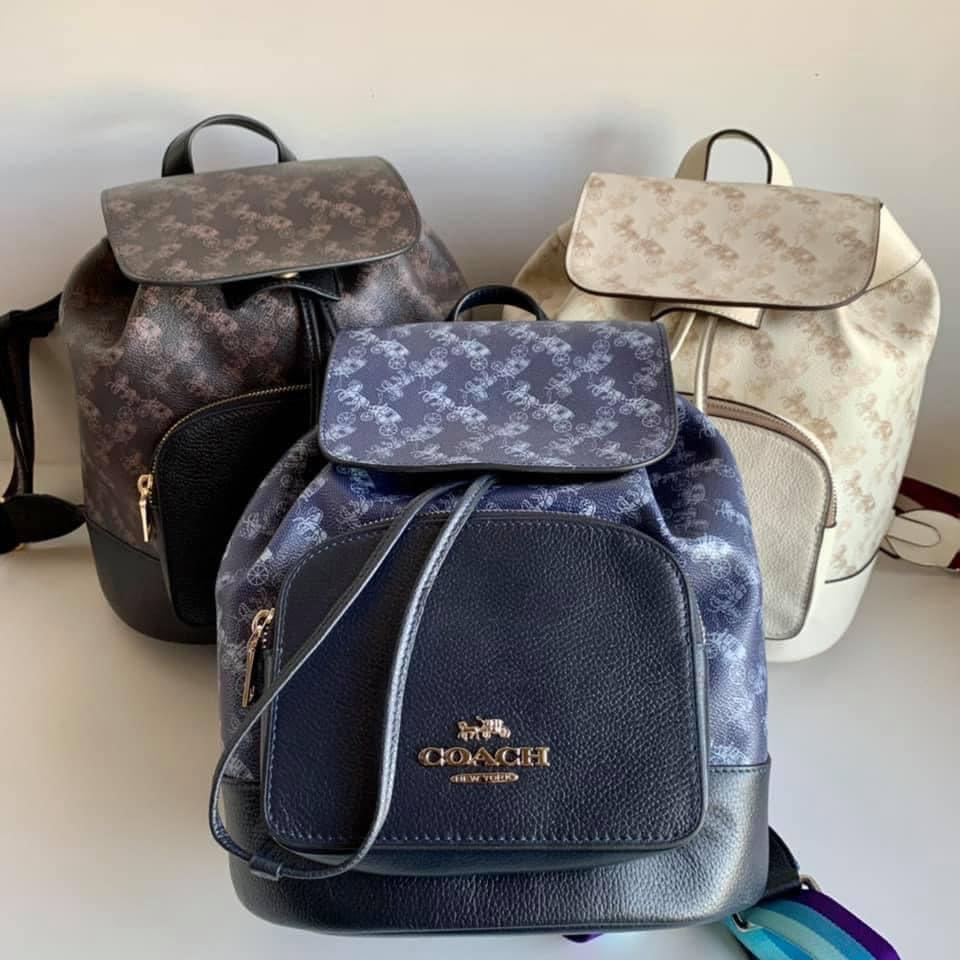 Orig Coach Jes Backpack with Horse & Carriage Print, Women's Fashion ...