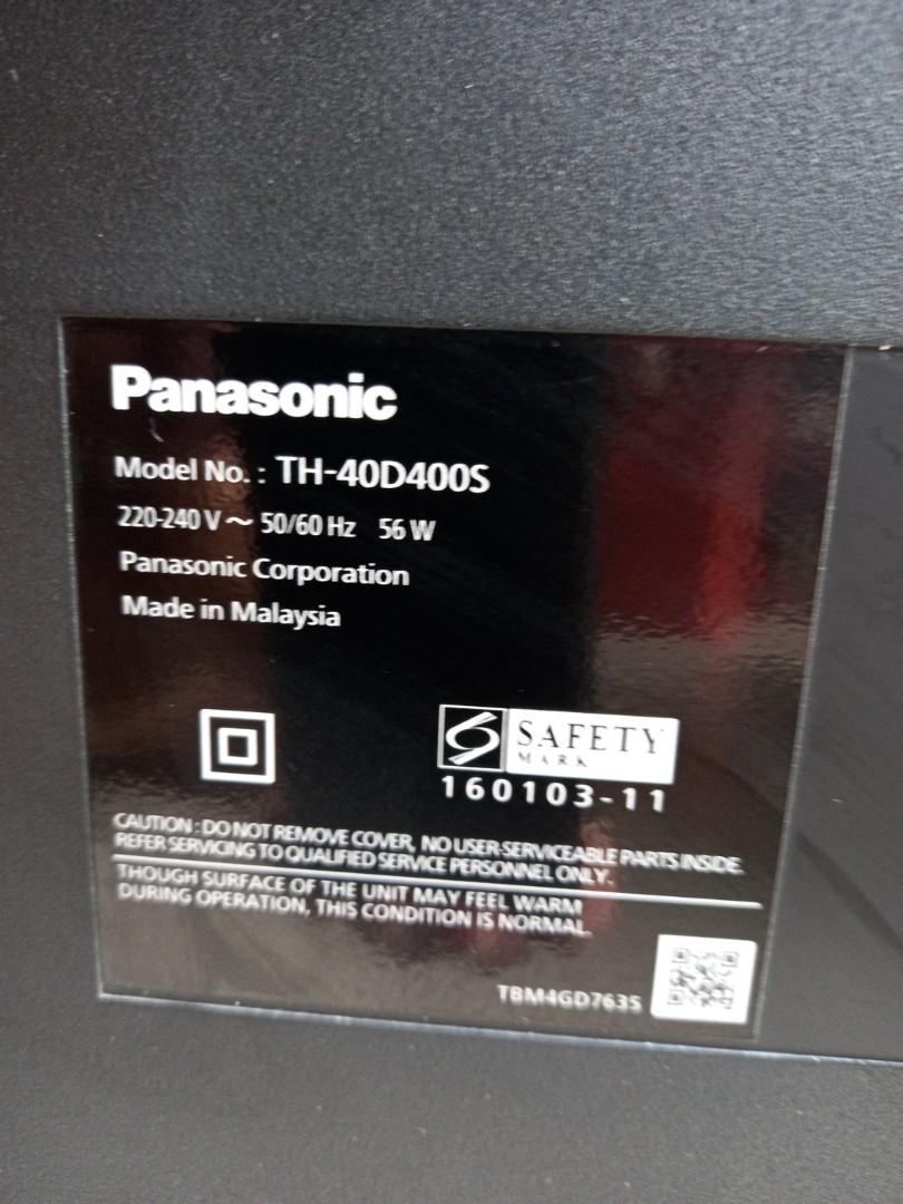 Panasonic 40 inch full HD TV, TV & Home Appliances, TV & Entertainment ...