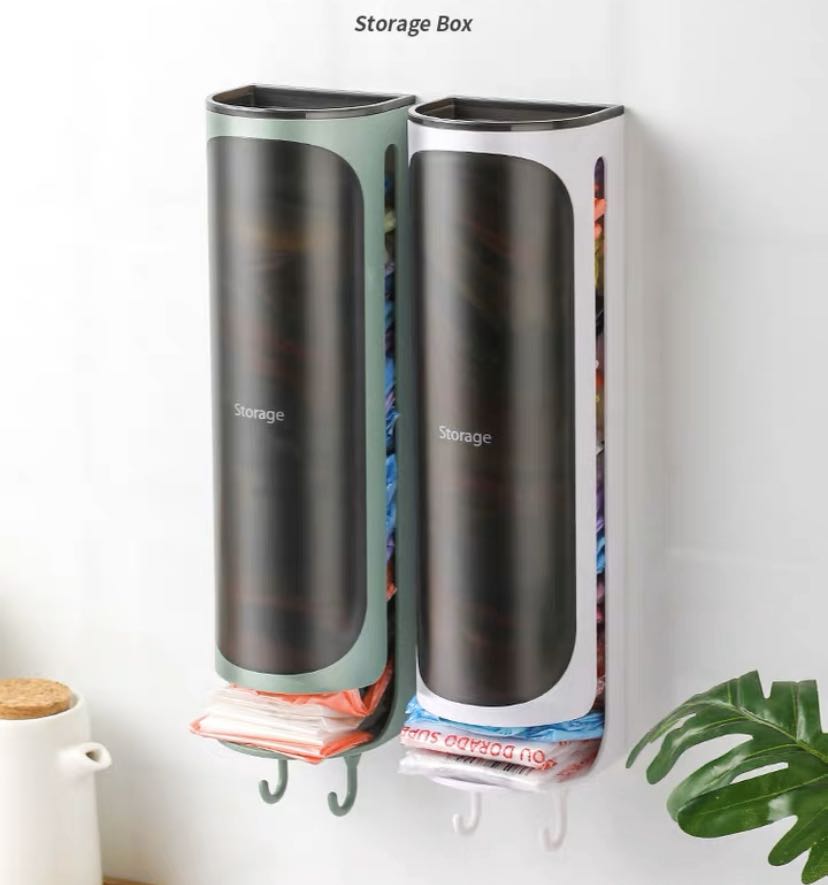 Plastic Bag Storage Container in White, Furniture & Home Living ...