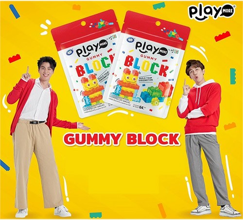 PLAYMORE Buildable Gummy Blocks, Food & Drinks, Chilled & Frozen Food ...