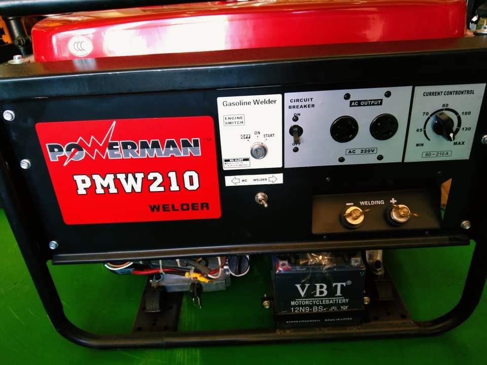 POWERMAN GASOLINE WELDING GENERATOR PMW210, Commercial & Industrial ...