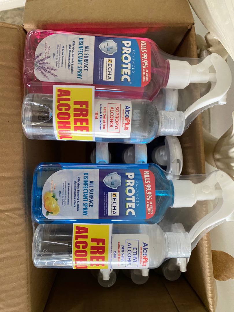 Protec Disinfectant Spray, Everything Else, Others on Carousell