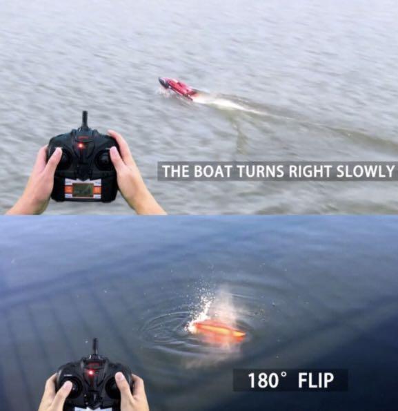RC Boat H101 2.4GHz High Speed 30km/hour 360 degree flip with Servo ...