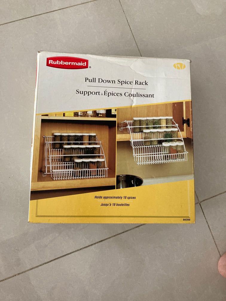 Rubbermaid Pull Down Spice Rack, Everything Else on Carousell