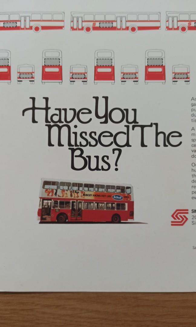 SBS 1985 Singapore Bus Service Advertisement for Corporate Ads framed ...