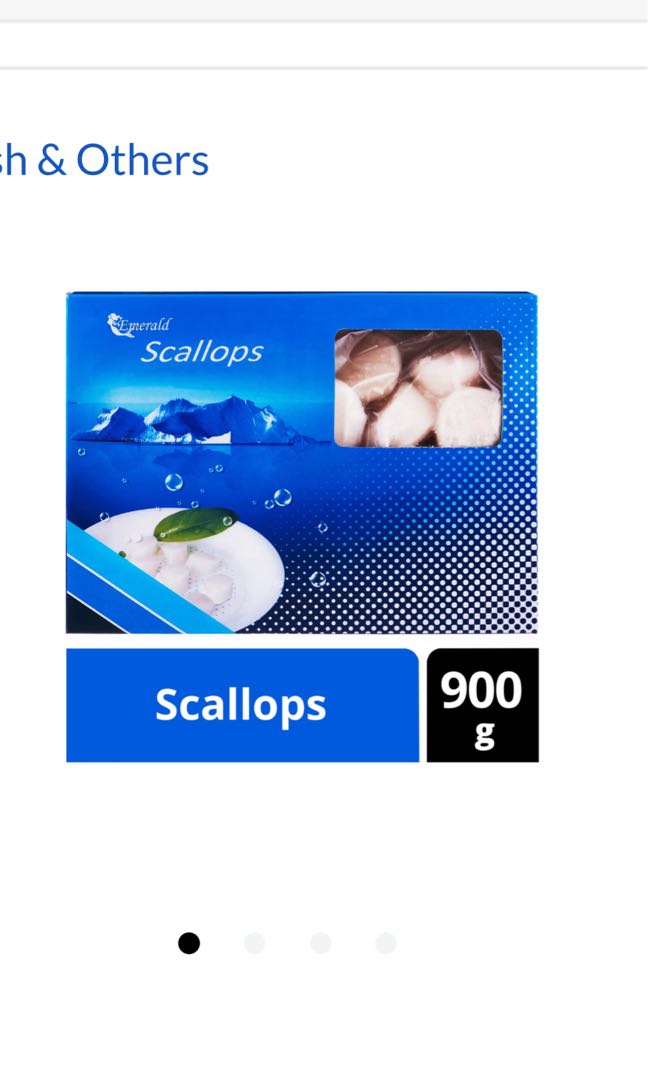 Scallops Emerald, Food & Drinks, Chilled & Frozen Food on Carousell