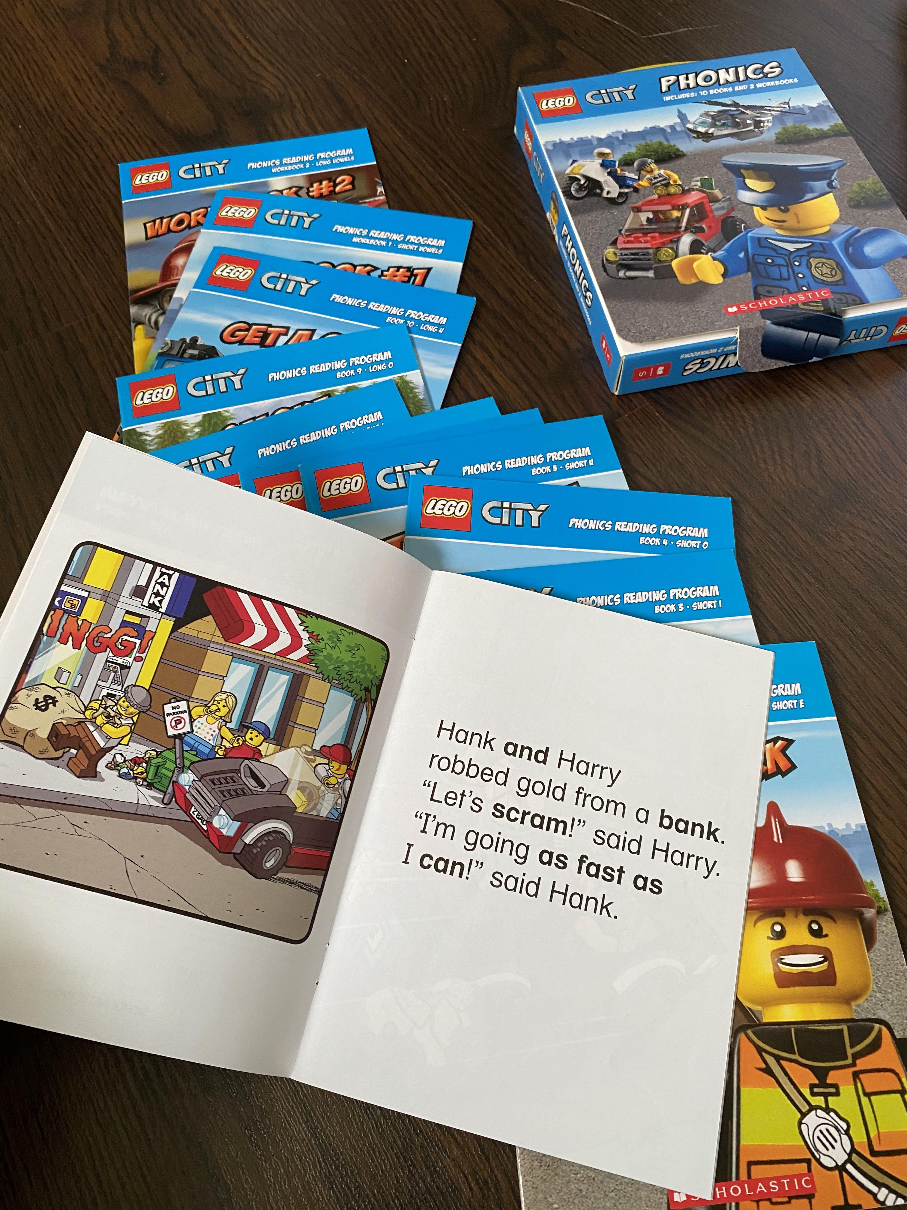 Scholastic Lego City Phonics (12 books), Hobbies & Toys, Books ...