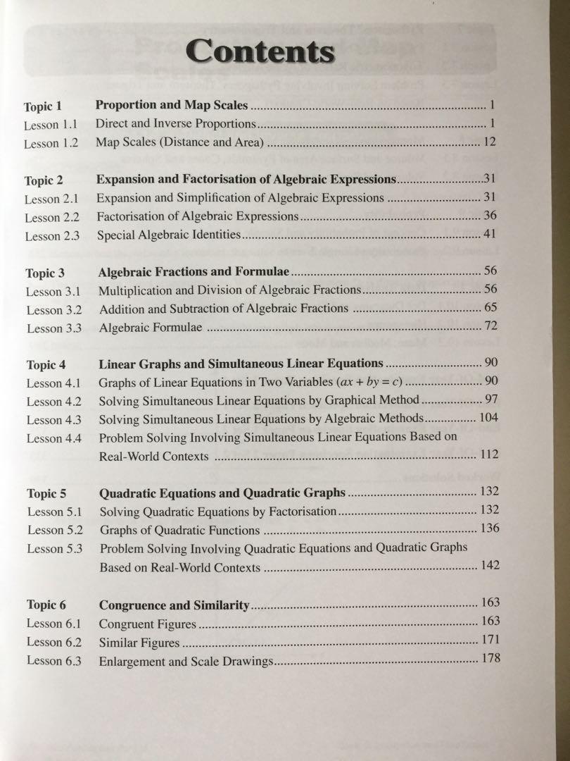 Sec 2 Math Topical Guide by Casco Secondary Assessment Book, Hobbies ...