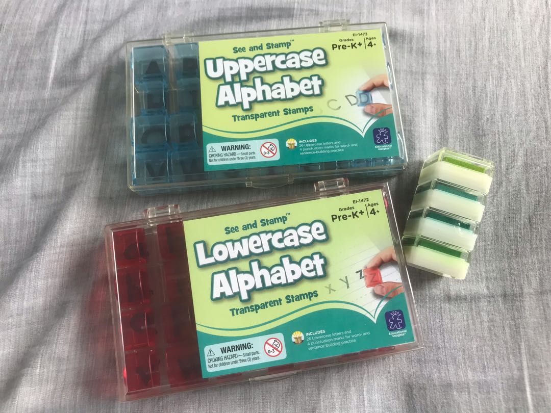 See and stamp alphabet stamps, Hobbies & Toys, Stationery & Craft ...