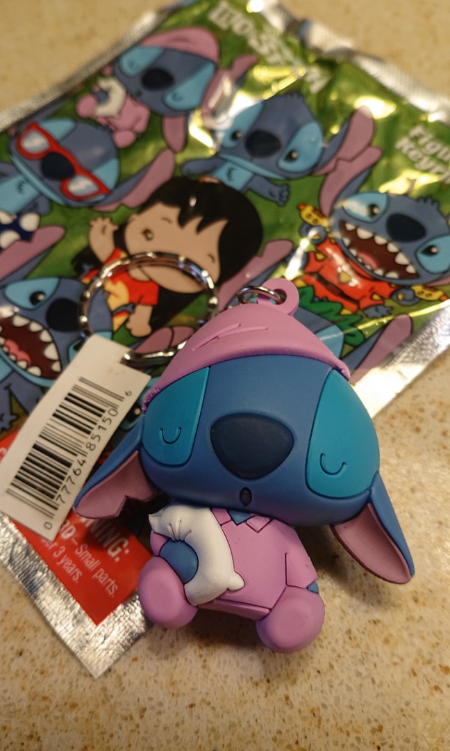 Sleeping Stitch Disney 3D Figural Keyring Lilo & Stitch Series 1 ...