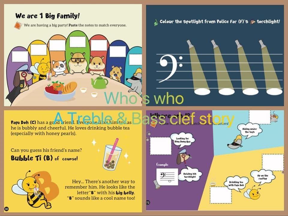 Who's Who? A Treble Clef / Bass Clef Story, Hobbies & Toys, Books ...