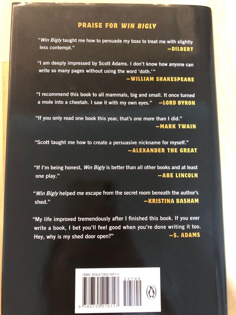 Win Bigly by Scott Adams, Hobbies & Toys, Books & Magazines, Fiction ...