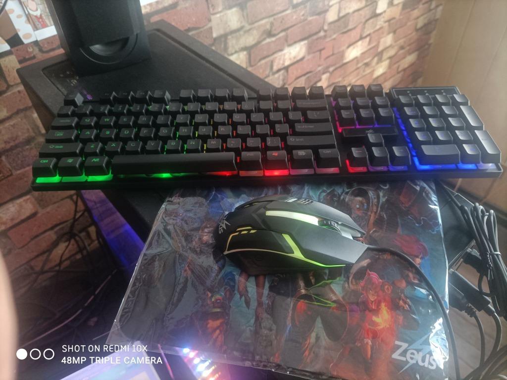 Zeus Combo Gamer with LED backlight (keyboard and mouse with free ...