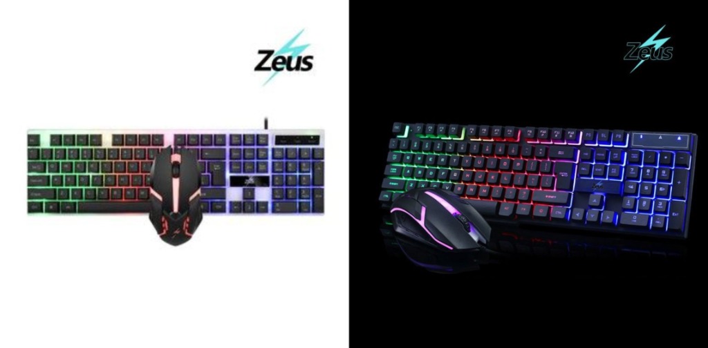 Zeus Combo Gamer with LED backlight (keyboard and mouse with free ...