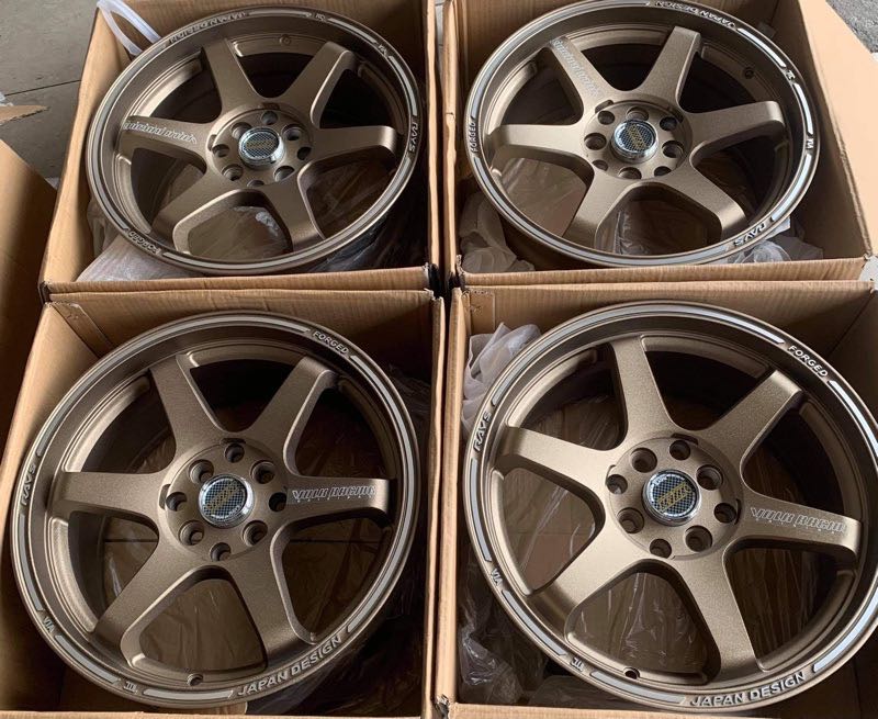 16" TE37 Design Code QC617 Bronze Mags 4Holes pcd 100-114 bnew, Car ...