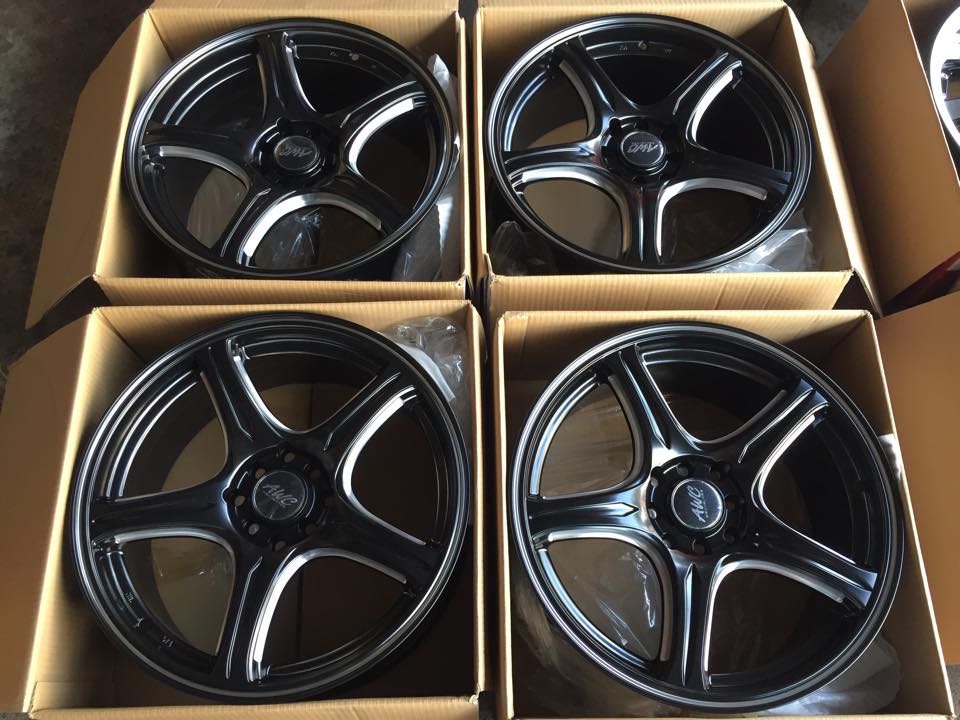 17" AWC Boarders bnew magwheels 4holes pcd 100-114, Car Parts ...