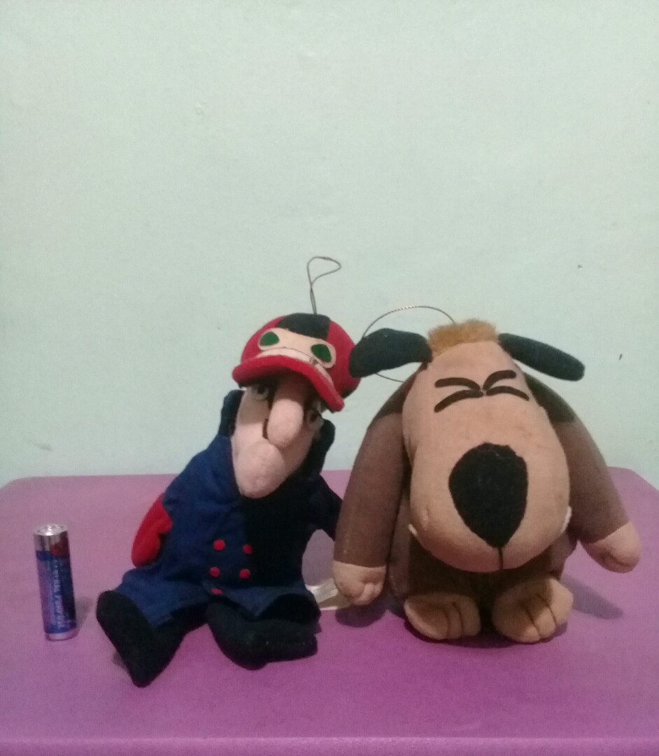 1992 Wacky Races Muttley and Dick Dastardly Plushies., Hobbies & Toys ...